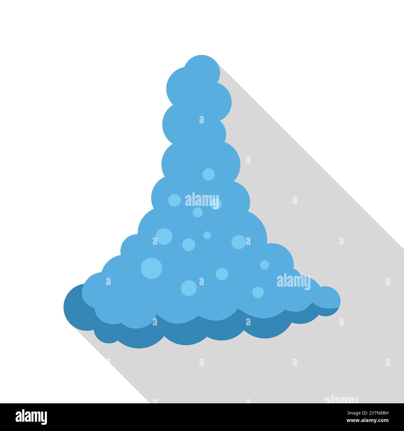 Blue cumulus congestus cloud forming from rising air currents Stock ...