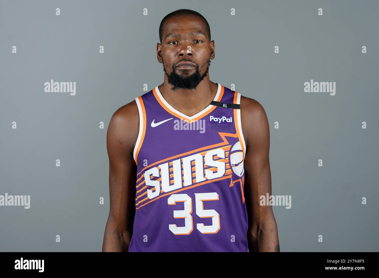 Phoenix Suns forward Kevin Durant poses for a photo during an NBA ...