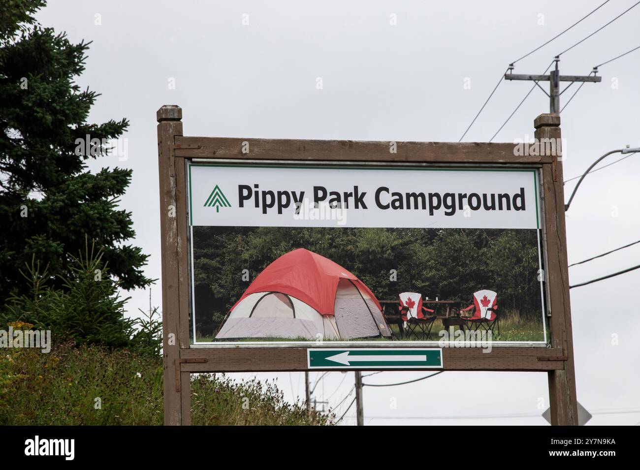 Pippy Park Campground sign in St. John's, Newfoundland & Labrador ...