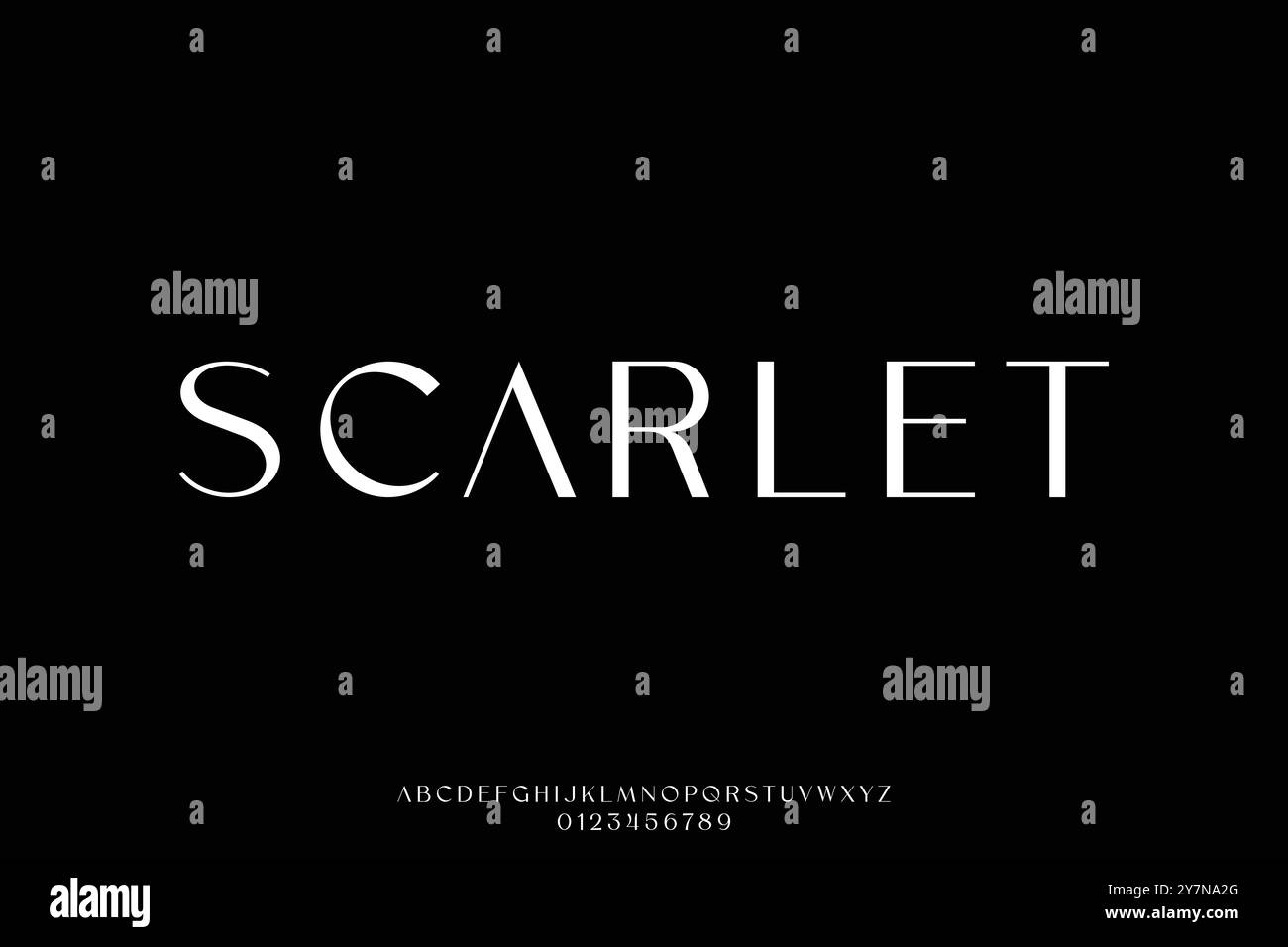 Elegant minimalist sans serif alphabet display font vector. Modern ...