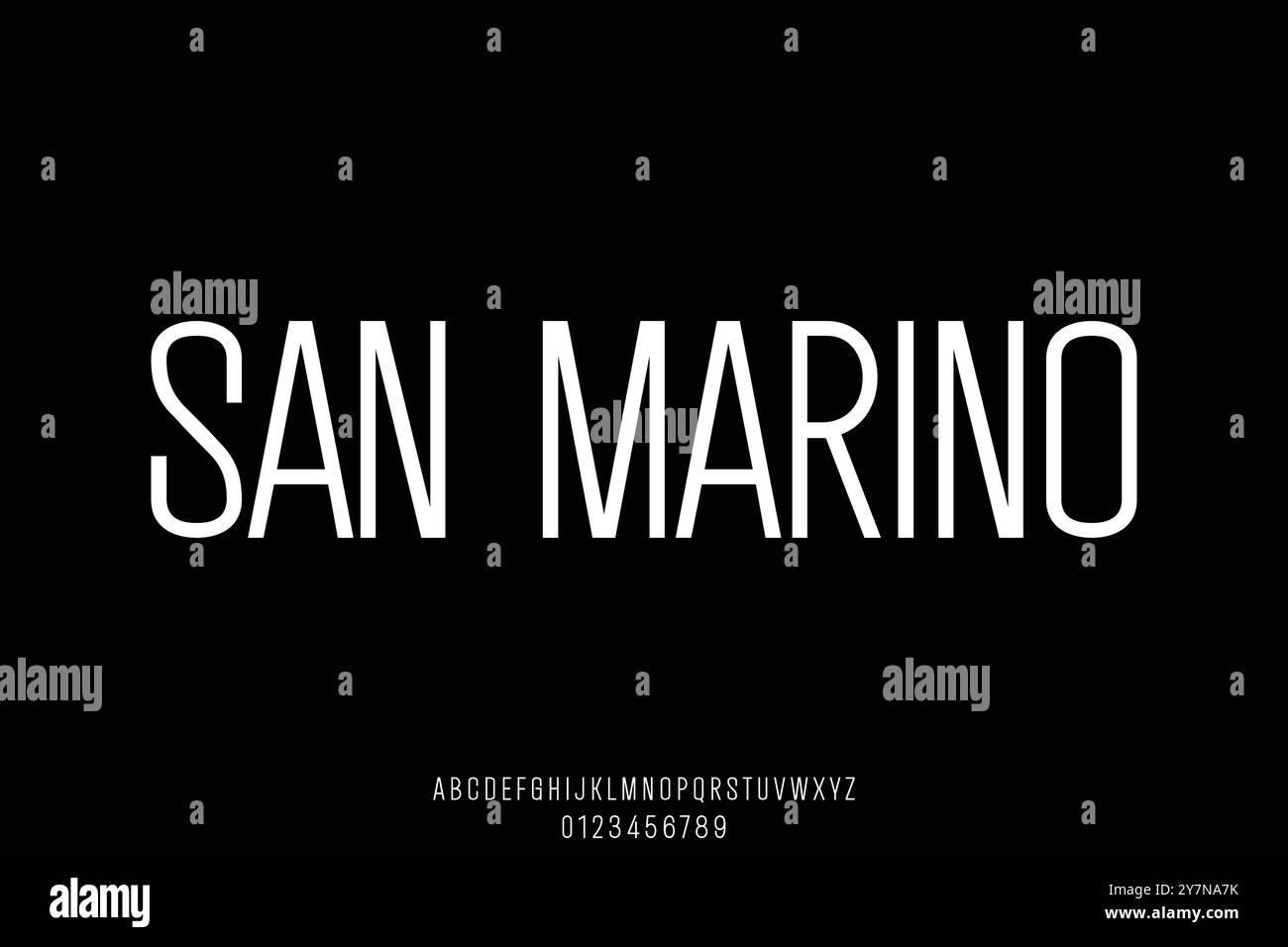 Modern clean sans serif alphabet display font vector for any design ... Modern clean sans serif alphabet display font vector for any design ...