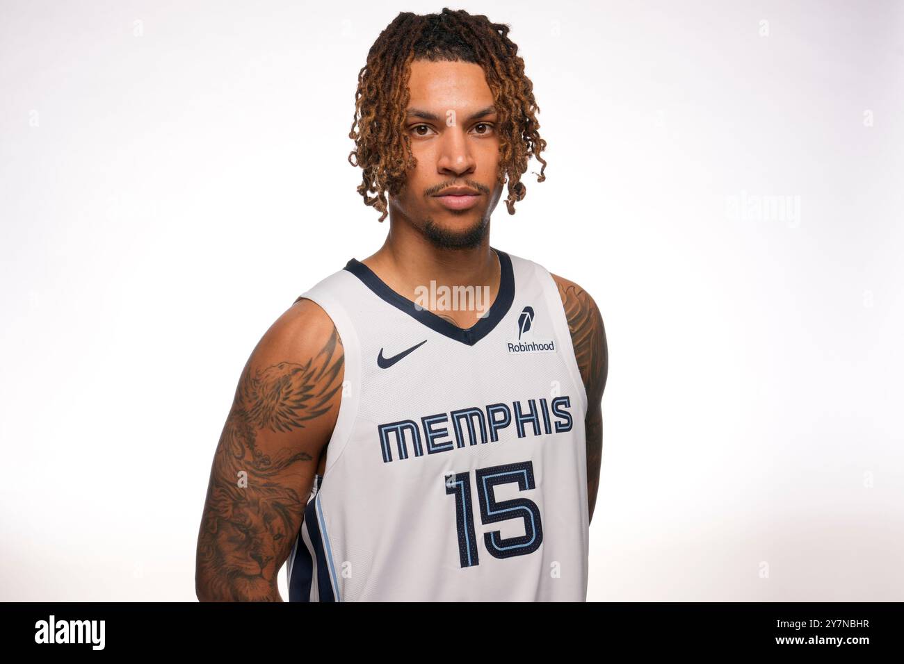 Memphis Grizzlies forward Brandon Clarke (15) poses for a portrait ...