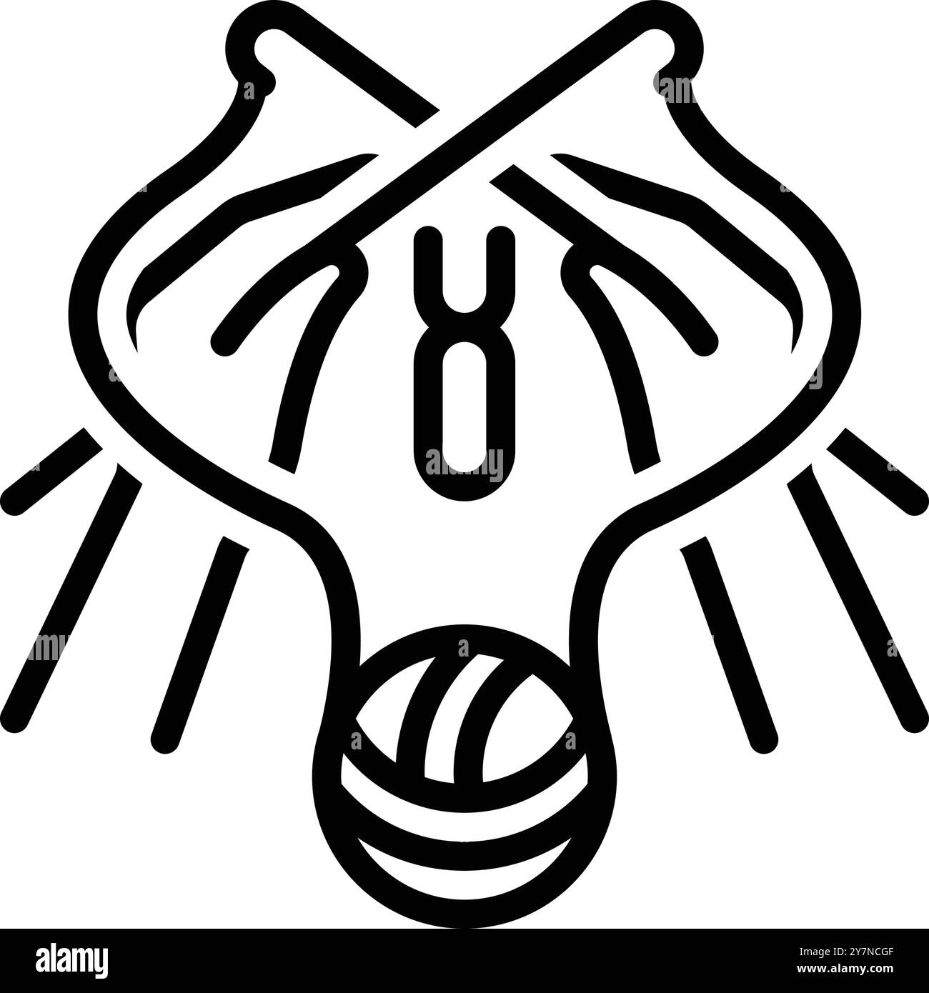 Yarn ball crochet hook Stock Vector Images - Alamy