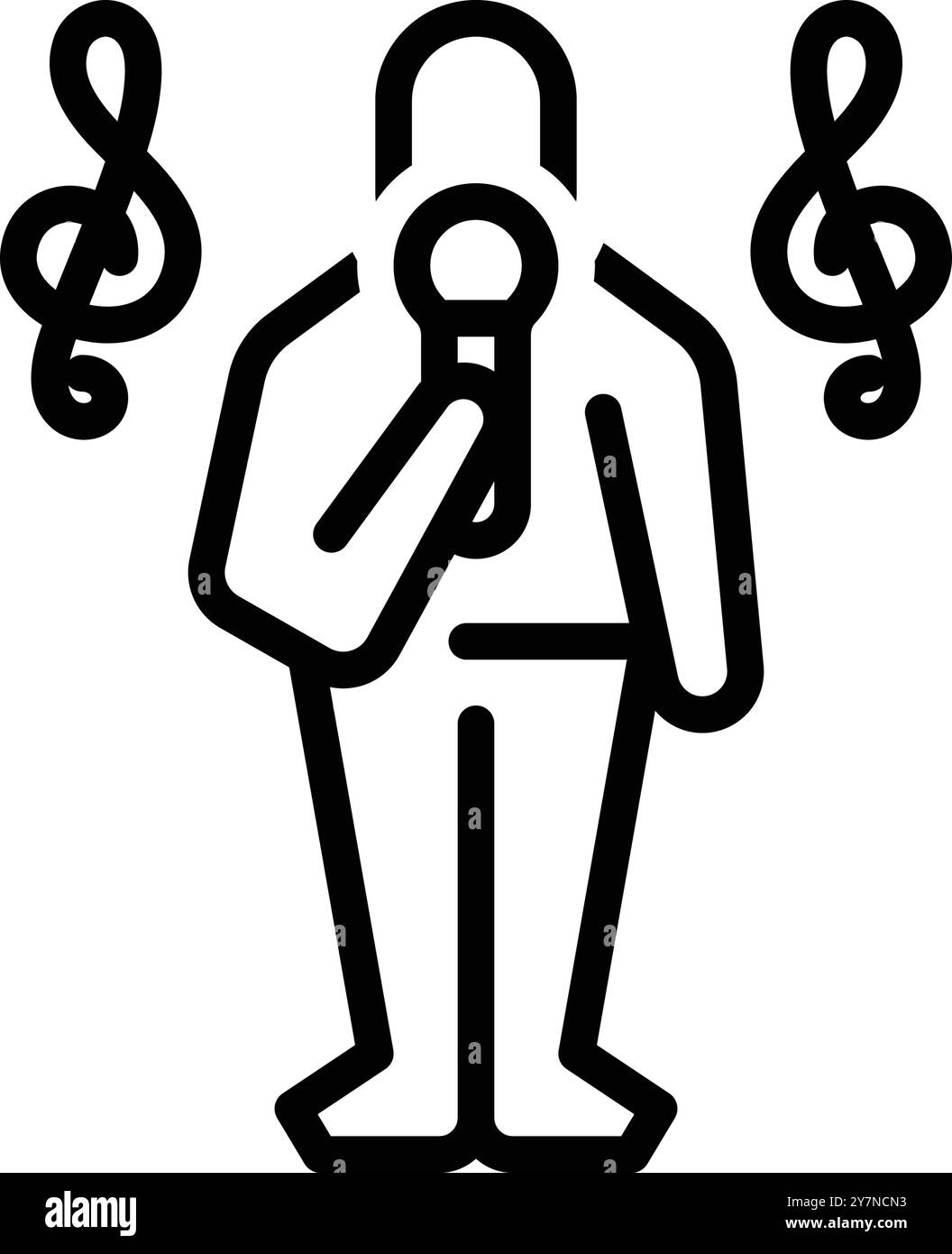Icon for singing, vocalist Stock Vector Image & Art - Alamy