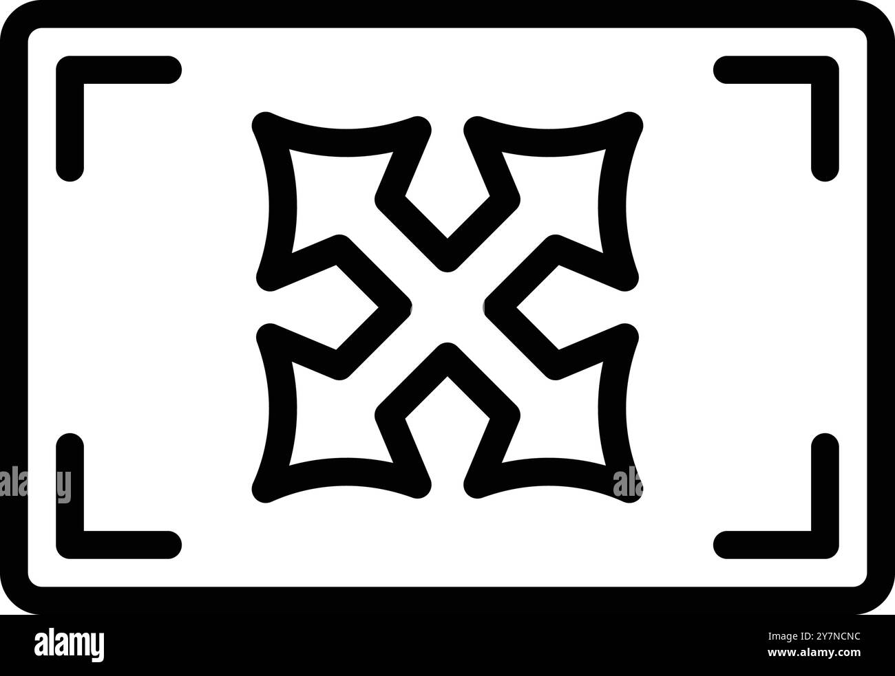 Icon for full screen, full Stock Vector Image & Art - Alamy