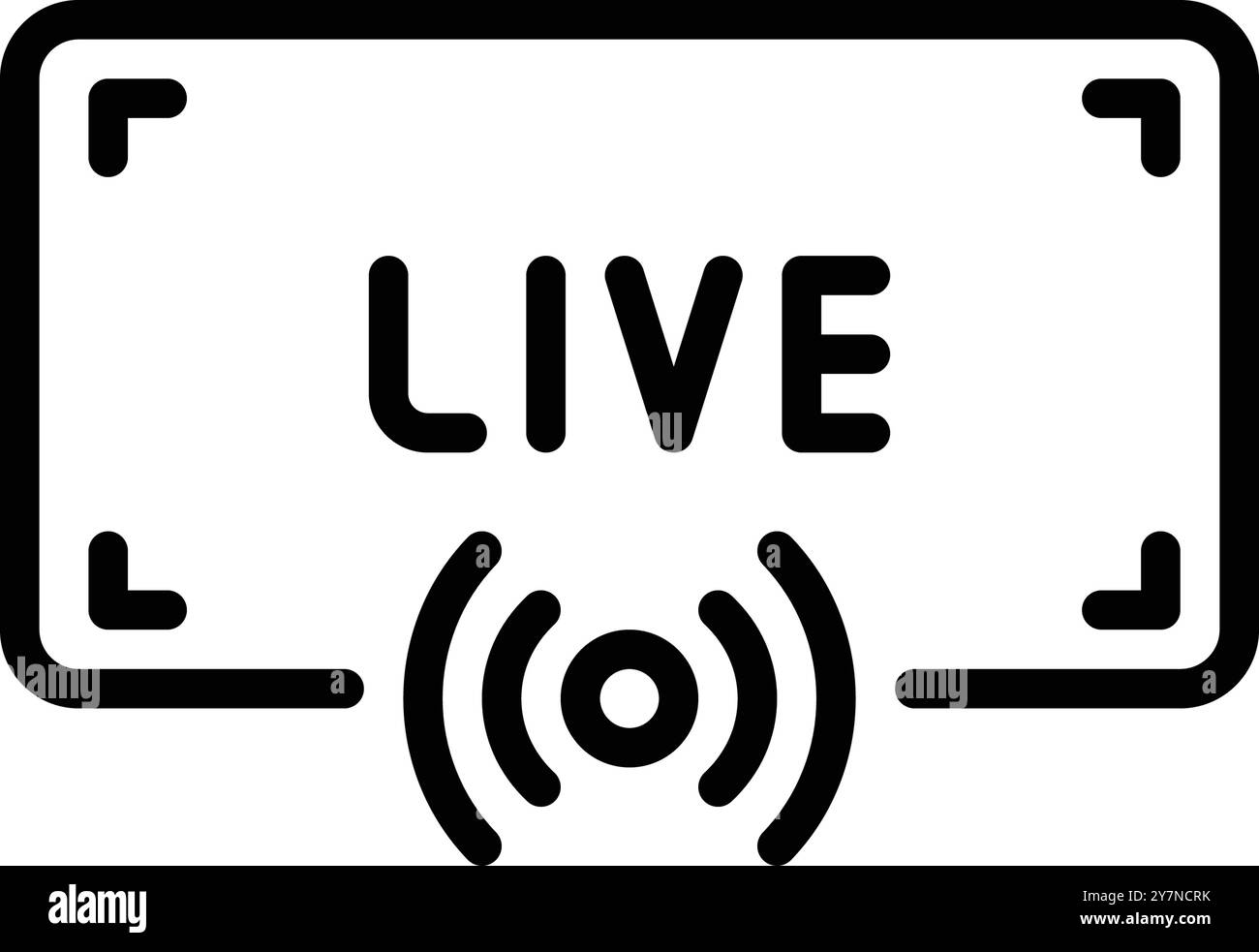Live streaming video broadcasting Black and White Stock Photos & Images ...
