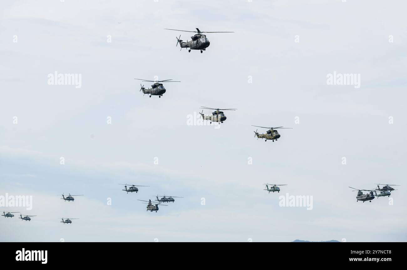 Seongnam, South Korea. 25th Sep, 2024. A group of South Korean military ...