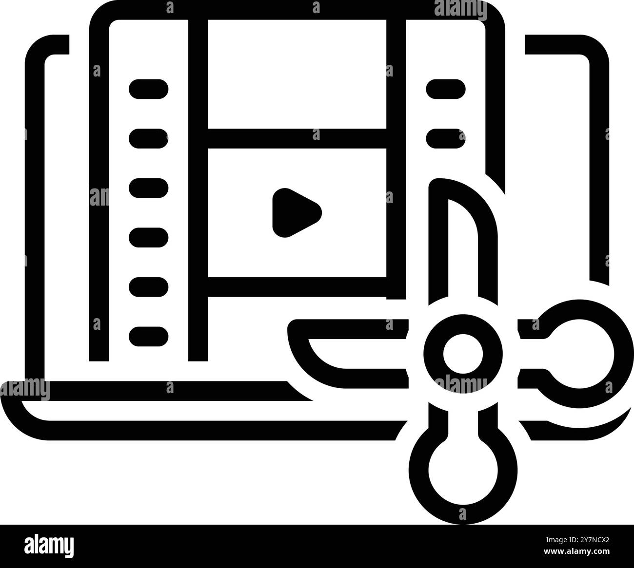 Icon for video editing, video Stock Vector Image & Art - Alamy