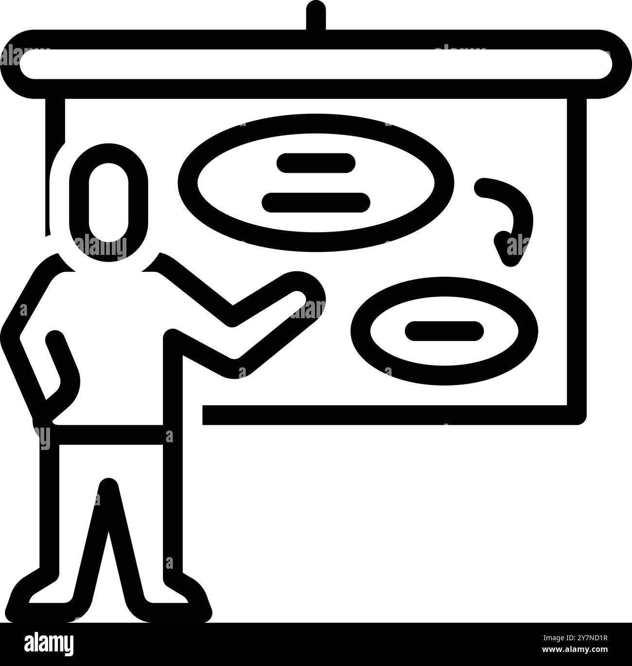 Presenting business plan Stock Vector Images - Alamy