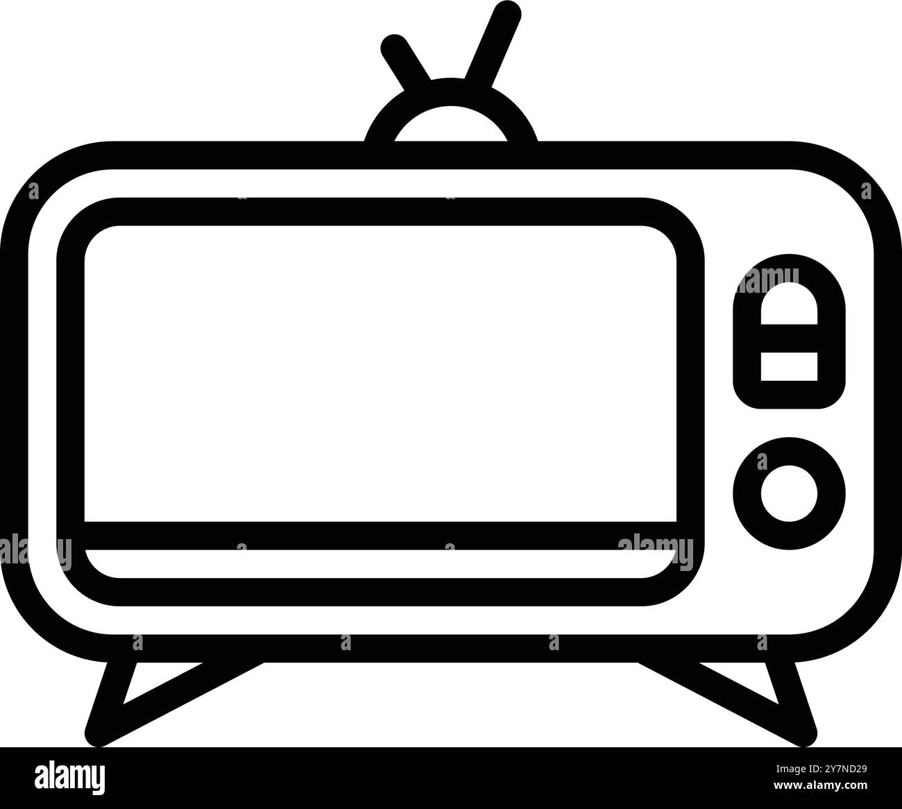 Icon for television, vintage Stock Vector Image & Art - Alamy