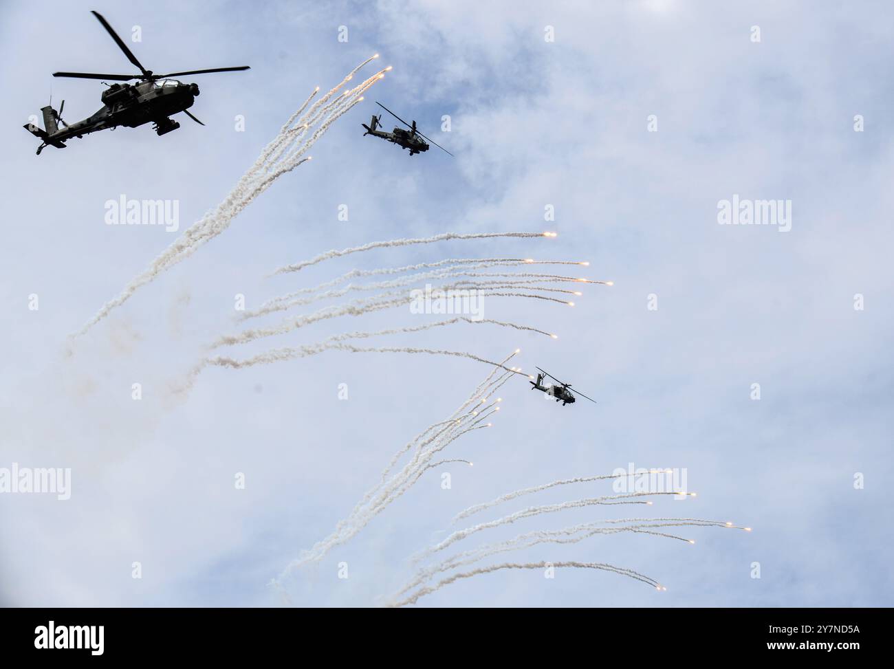 Seongnam, South Korea. 25th Sep, 2024. South Korean Army AH-64 Apache ...