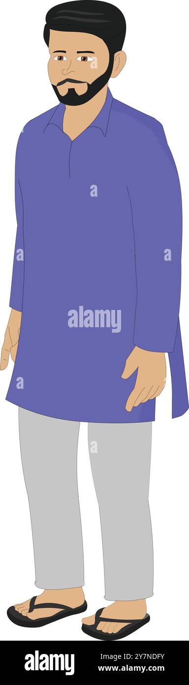 Dhoti kurta male Stock Vector Images - Alamy