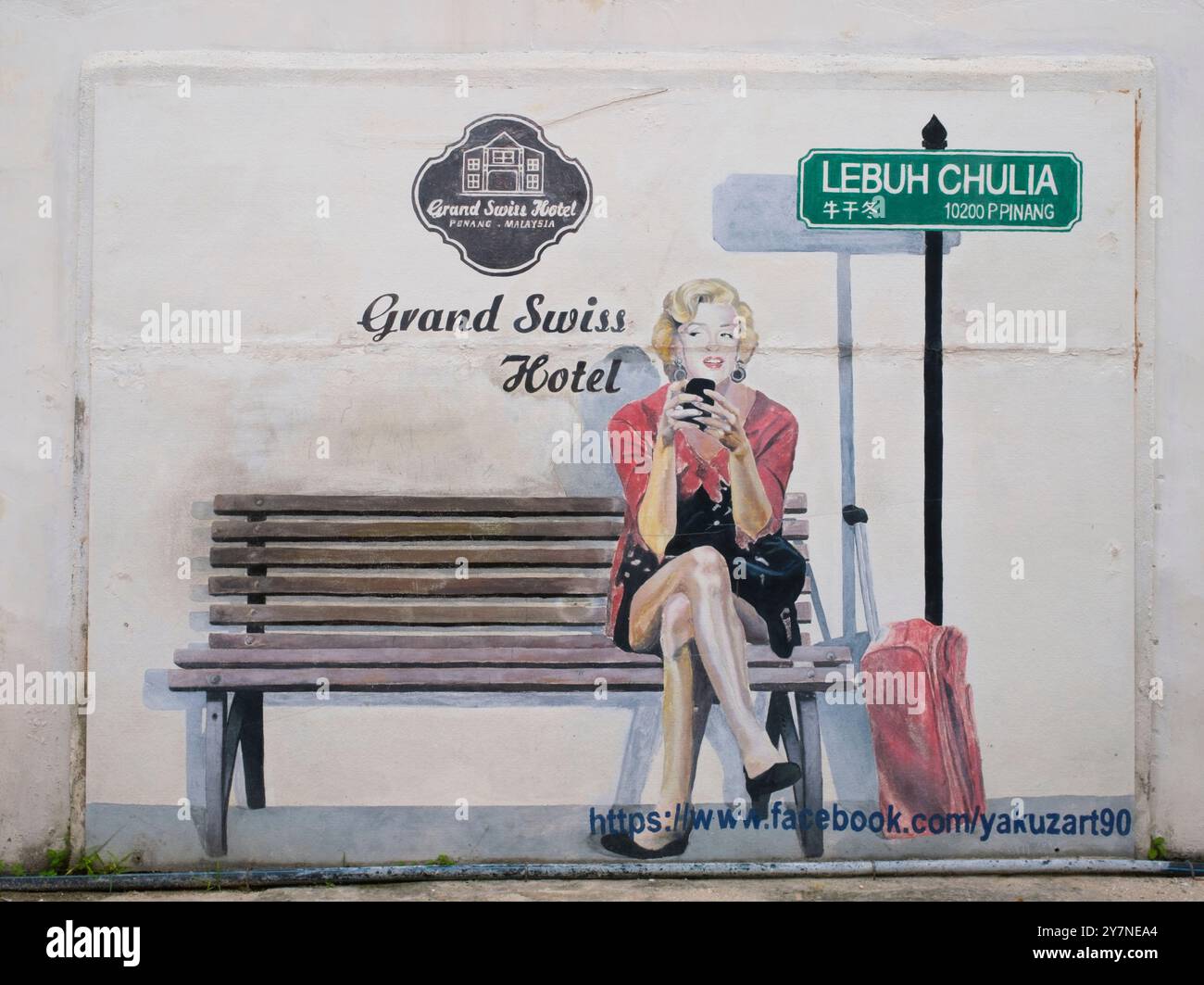 Malaysia: Marilyn Monroe by Yakuzart Creation, Grand Swiss Hotel, Lebuh ...