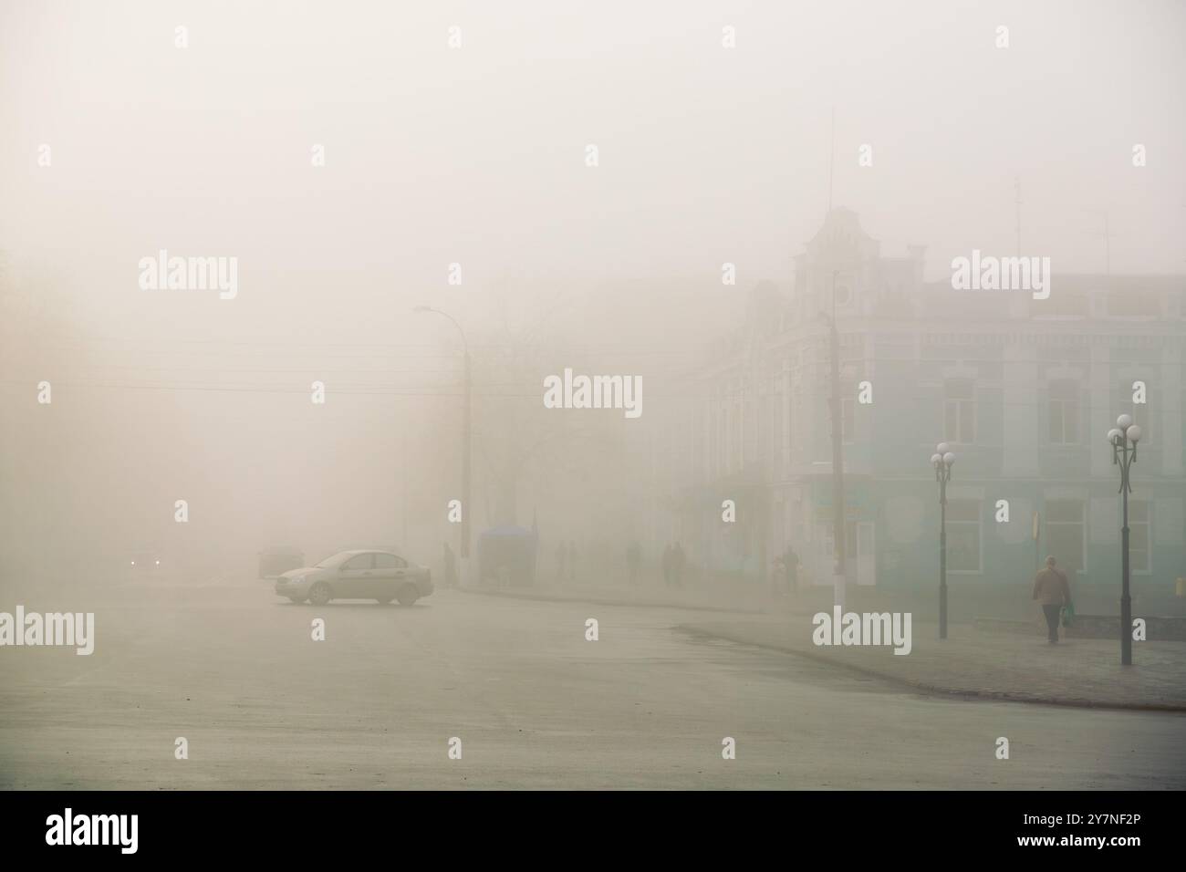 Car air pollution city road smog hi-res stock photography and images ...