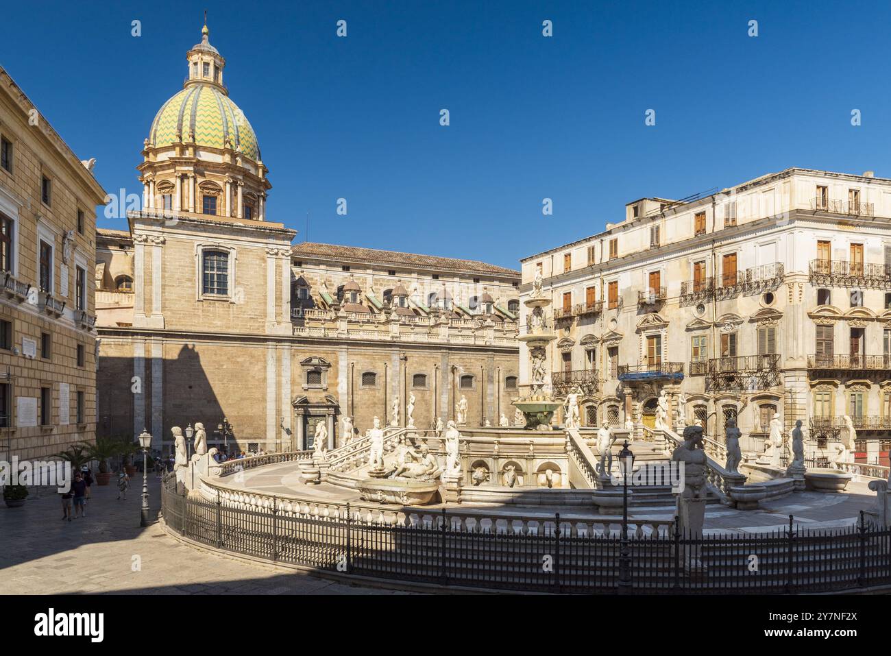 ITALY. SICILY. PALERMO. PIAZZA PRETORIA, ALSO KNOWN AS PIAZZA DELLA ...