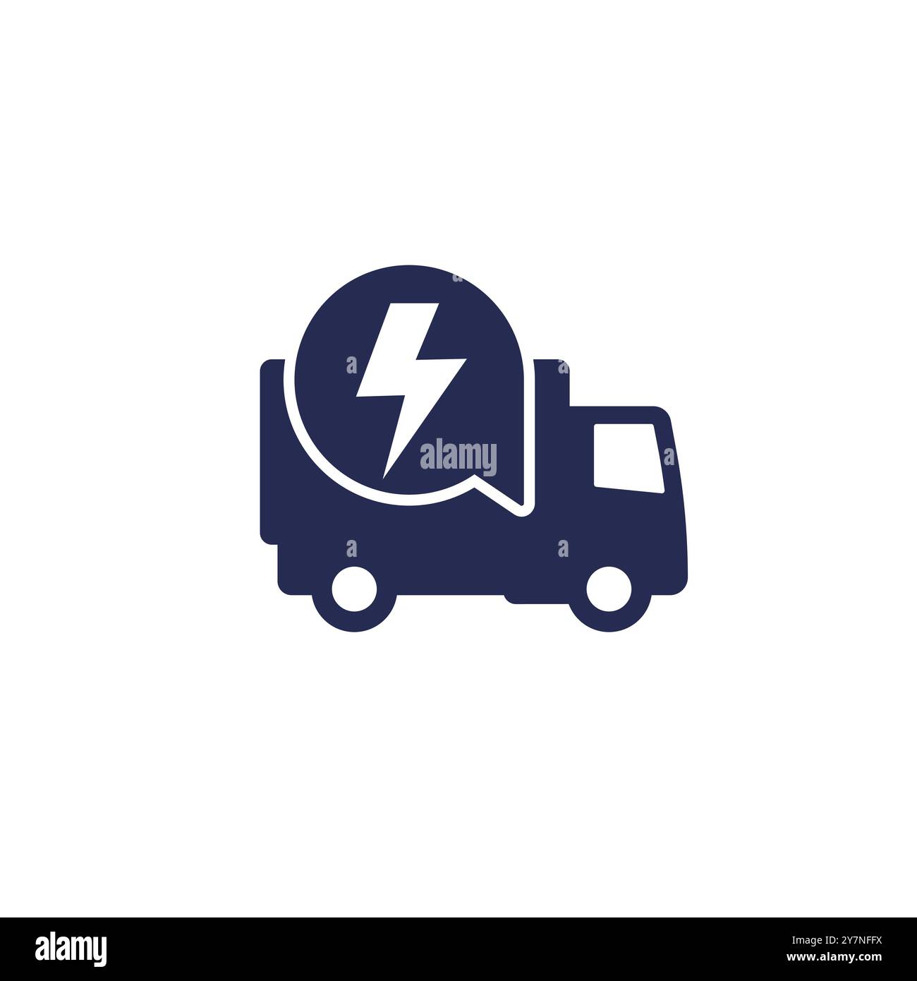 electric truck icon, clean transport vector Stock Vector Image & Art ...