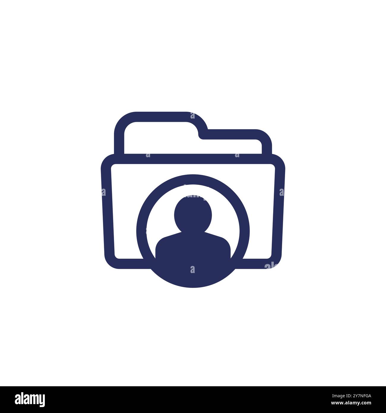 Personal folder icon on white Stock Vector Image & Art - Alamy