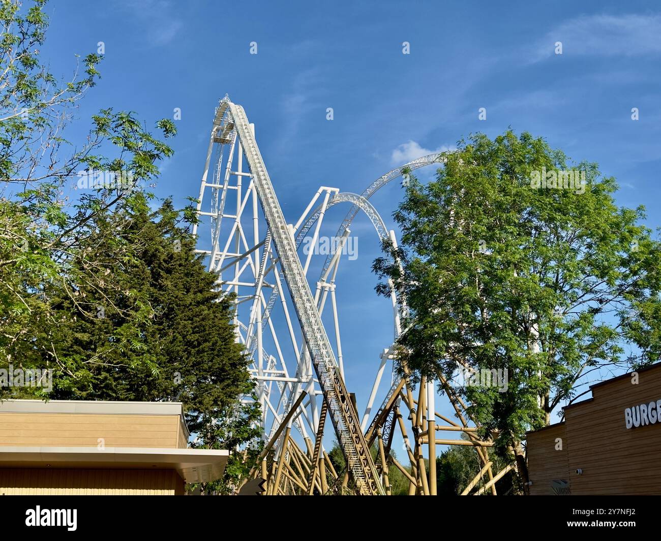 The Roller Coasters at the Thorpe Park, London, England, UK Stock Photo ...