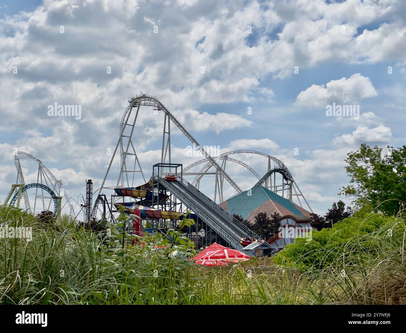 The Roller Coasters at the Thorpe Park, London, England, UK Stock Photo ...