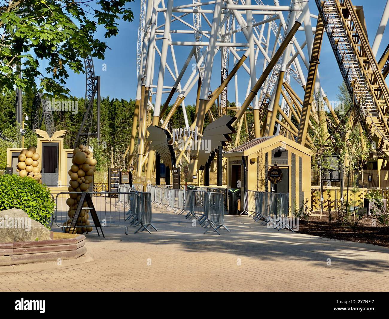 The Roller Coasters at the Thorpe Park, London, England, UK Stock Photo ...