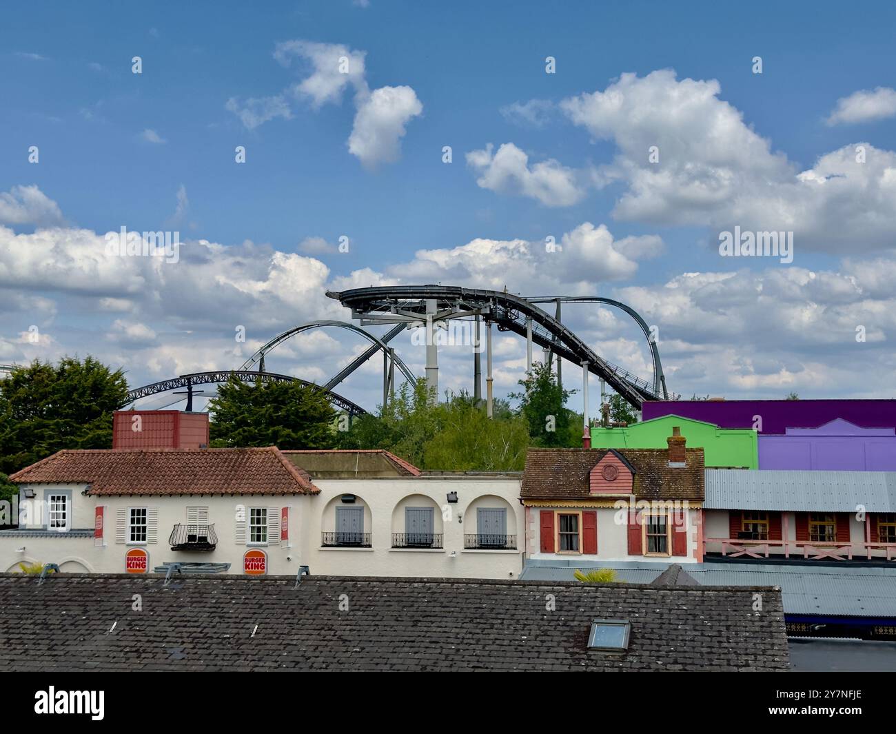 The Roller Coasters at the Thorpe Park, London, England, UK Stock Photo ...
