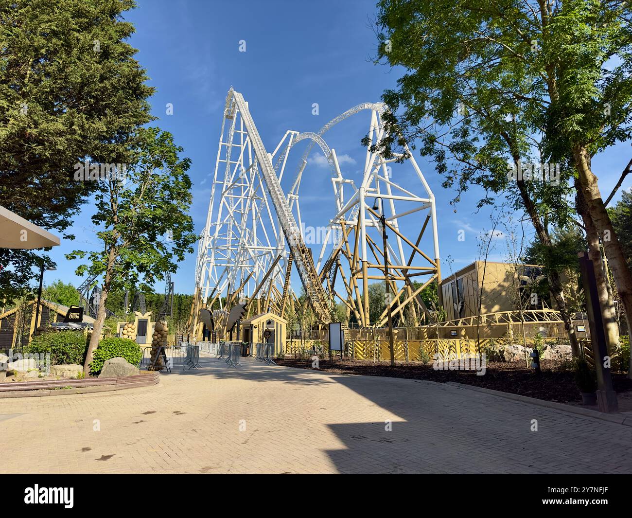 The Roller Coasters at the Thorpe Park, London, England, UK Stock Photo ...