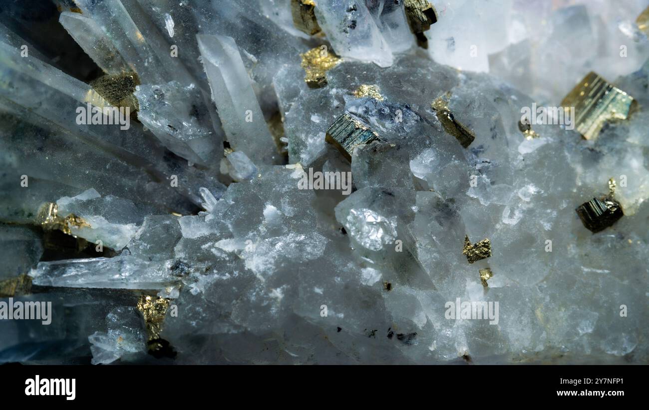 Quartz Crystal cluster close up , texture , macro Stock Photo - Alamy