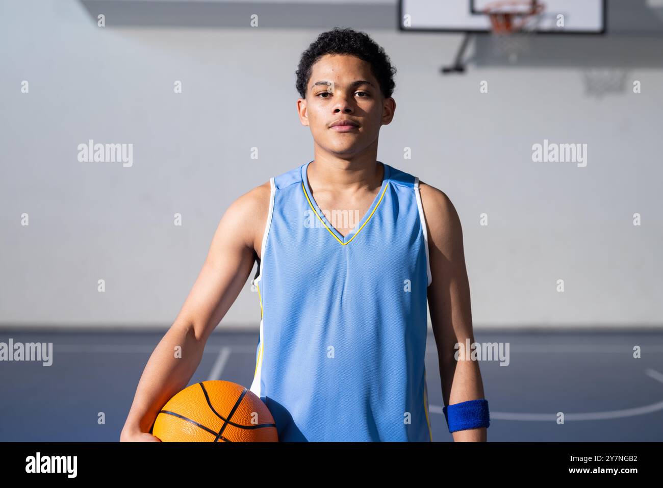 Standing confidently on basketball court hi-res stock photography and ...