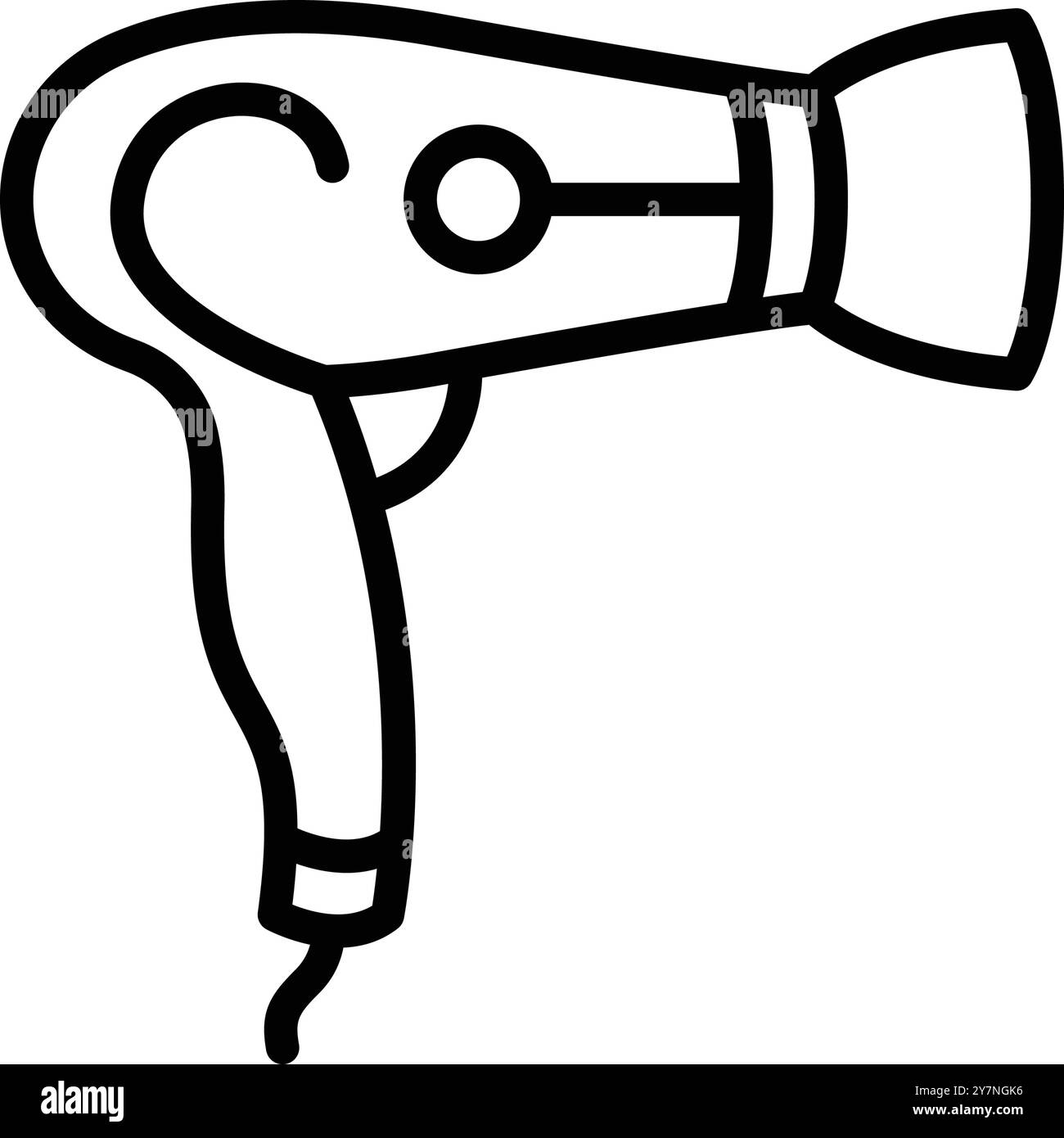 Blow dryer hair icon Black and White Stock Photos & Images - Alamy