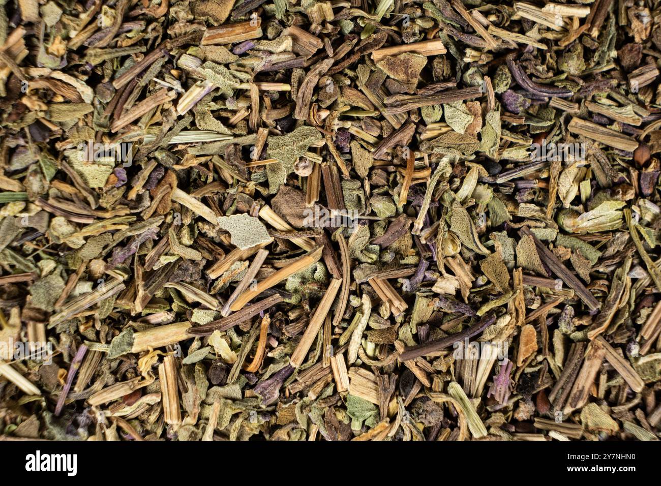 Dry basil spice seasoning macro texture top view Stock Photo - Alamy