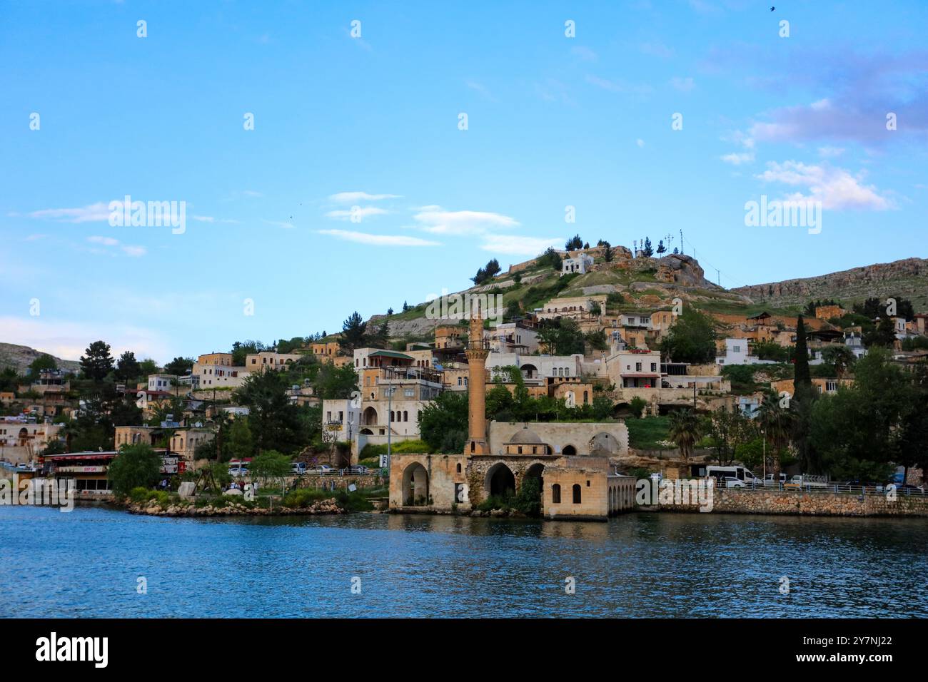 Halfeti, Turkiye. 15 April 2024. A picturesque view of the old town of ...
