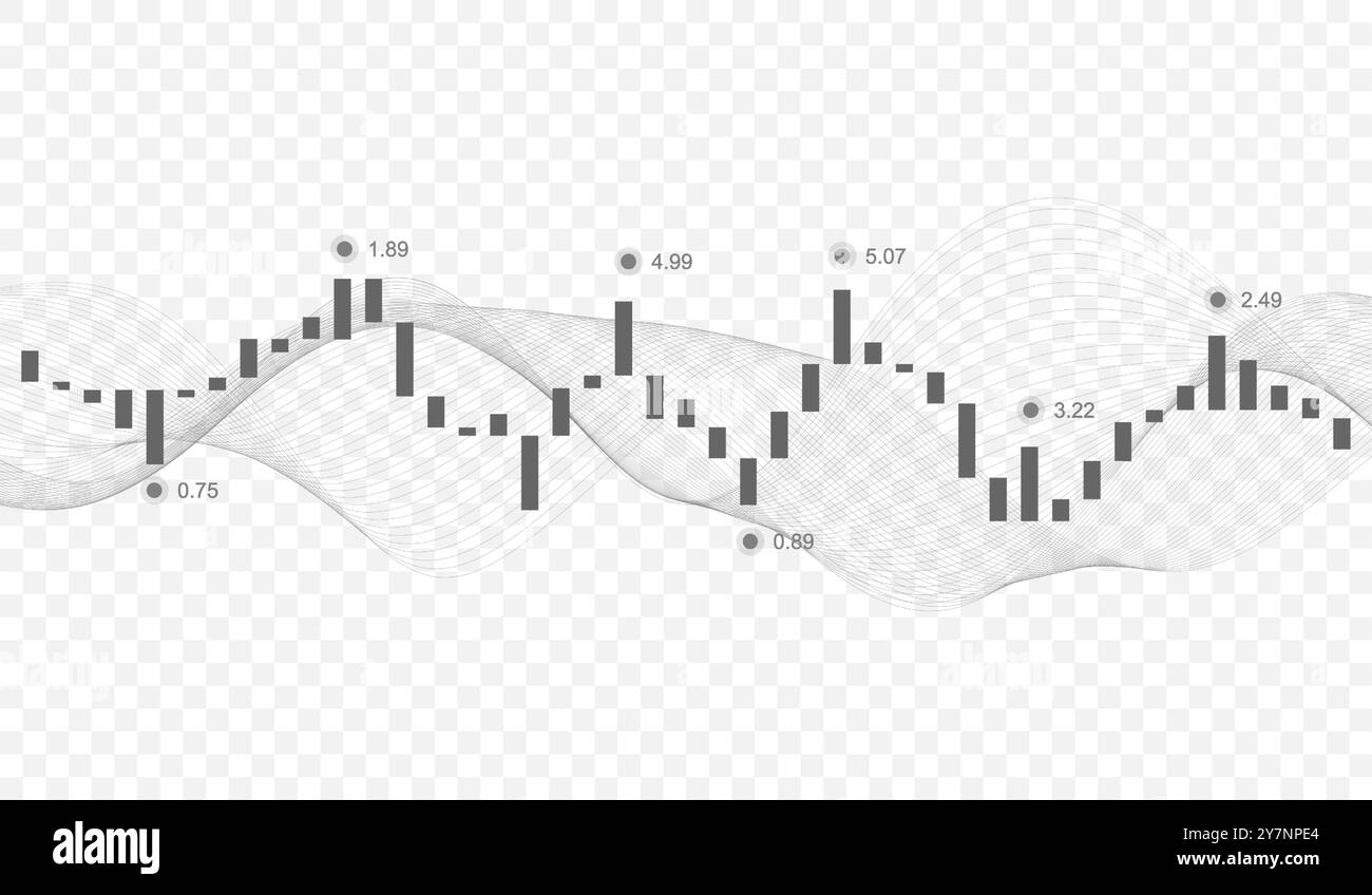 Stock market or Forex trading graph in graphic concept for financial ...