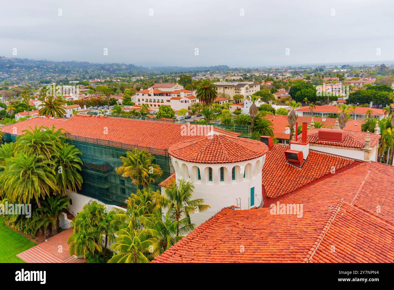 Santa Barbara, California - April 20, 2024: Aerial view of Santa ...