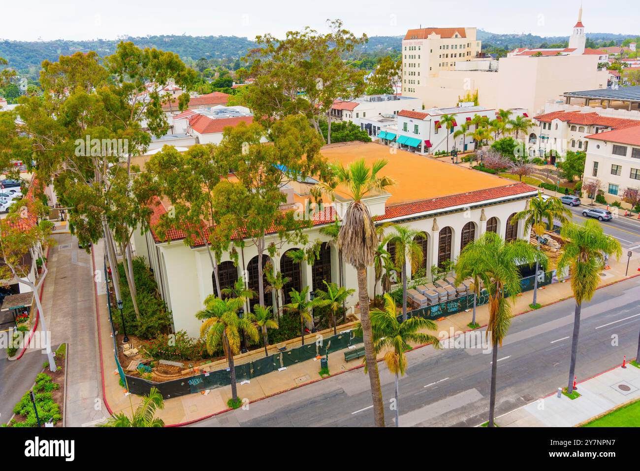Santa Barbara, California - April 20, 2024: Aerial perspective of Santa ...
