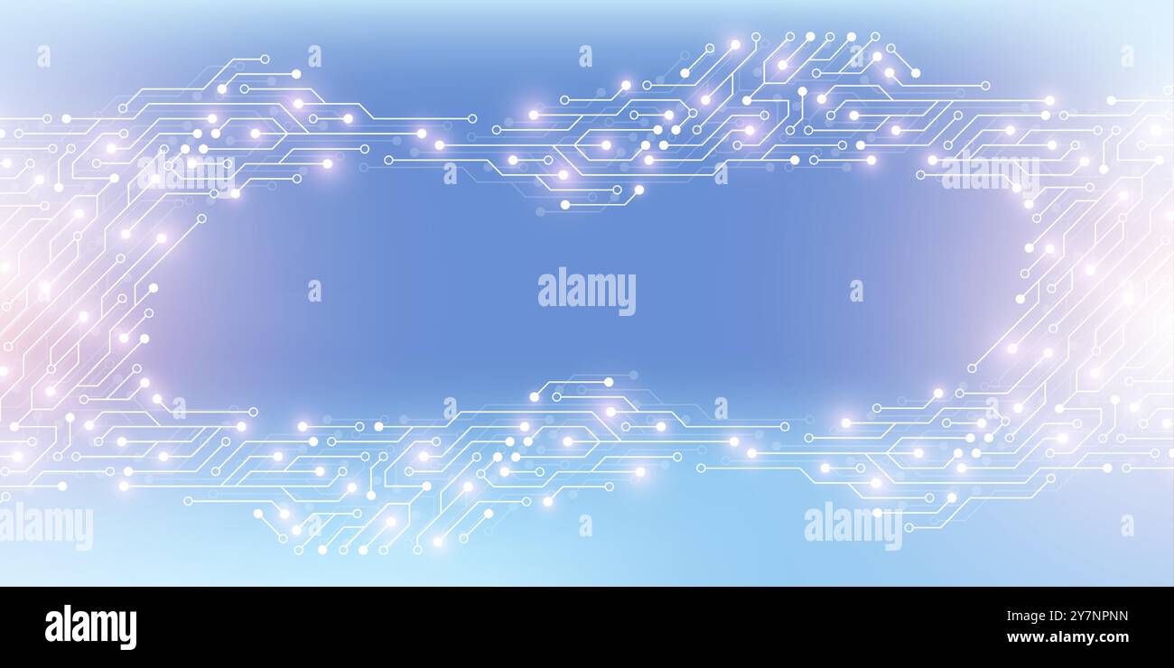 Abstract digital technology background. Digital tech motherboard ...