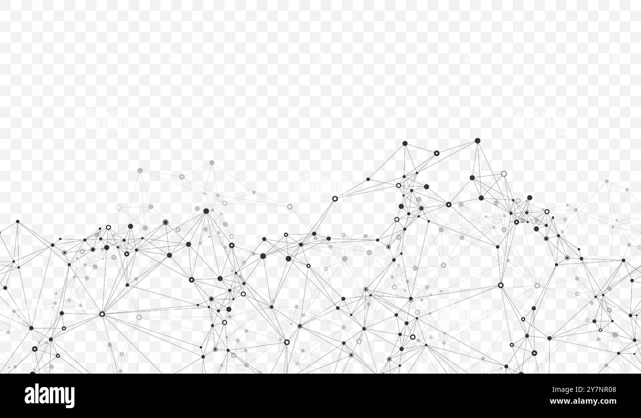 Global network connection banner design template. Header social network ...