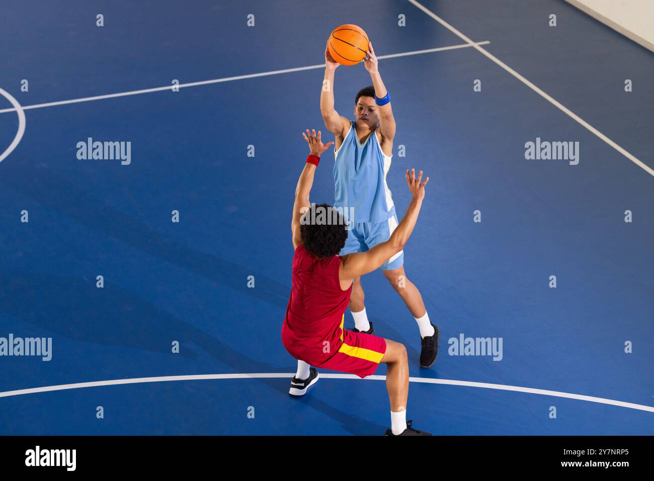 Two basketball players competing on hi-res stock photography and images ...
