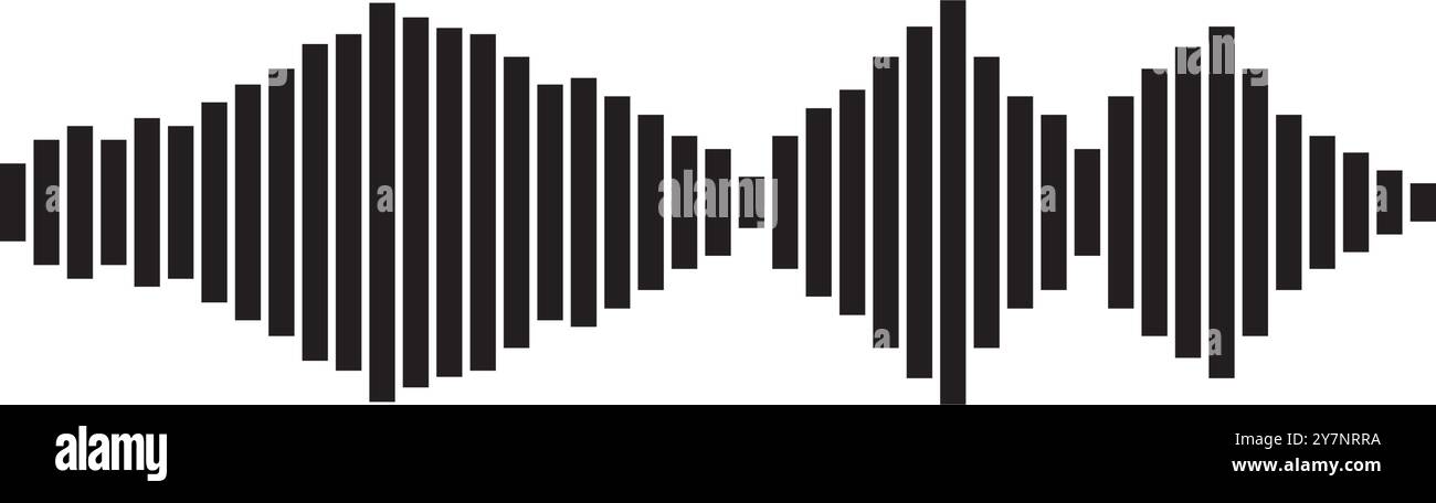 sound wave icon vector illutration logo design Stock Vector Image & Art ...