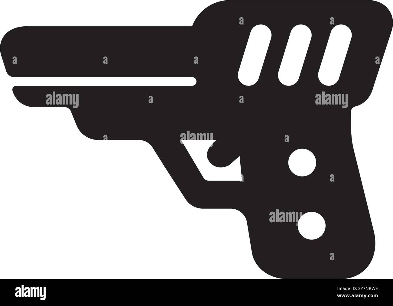 Gun vector vector vectors hi-res stock photography and images - Alamy