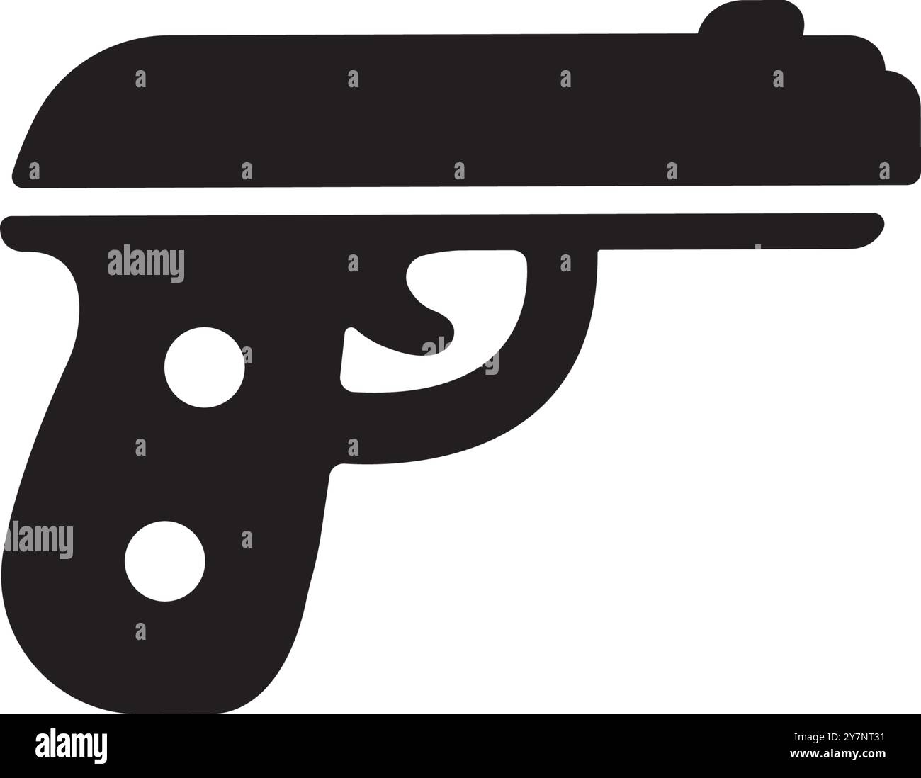 gun icon vector illustration logo design Stock Vector Image & Art - Alamy