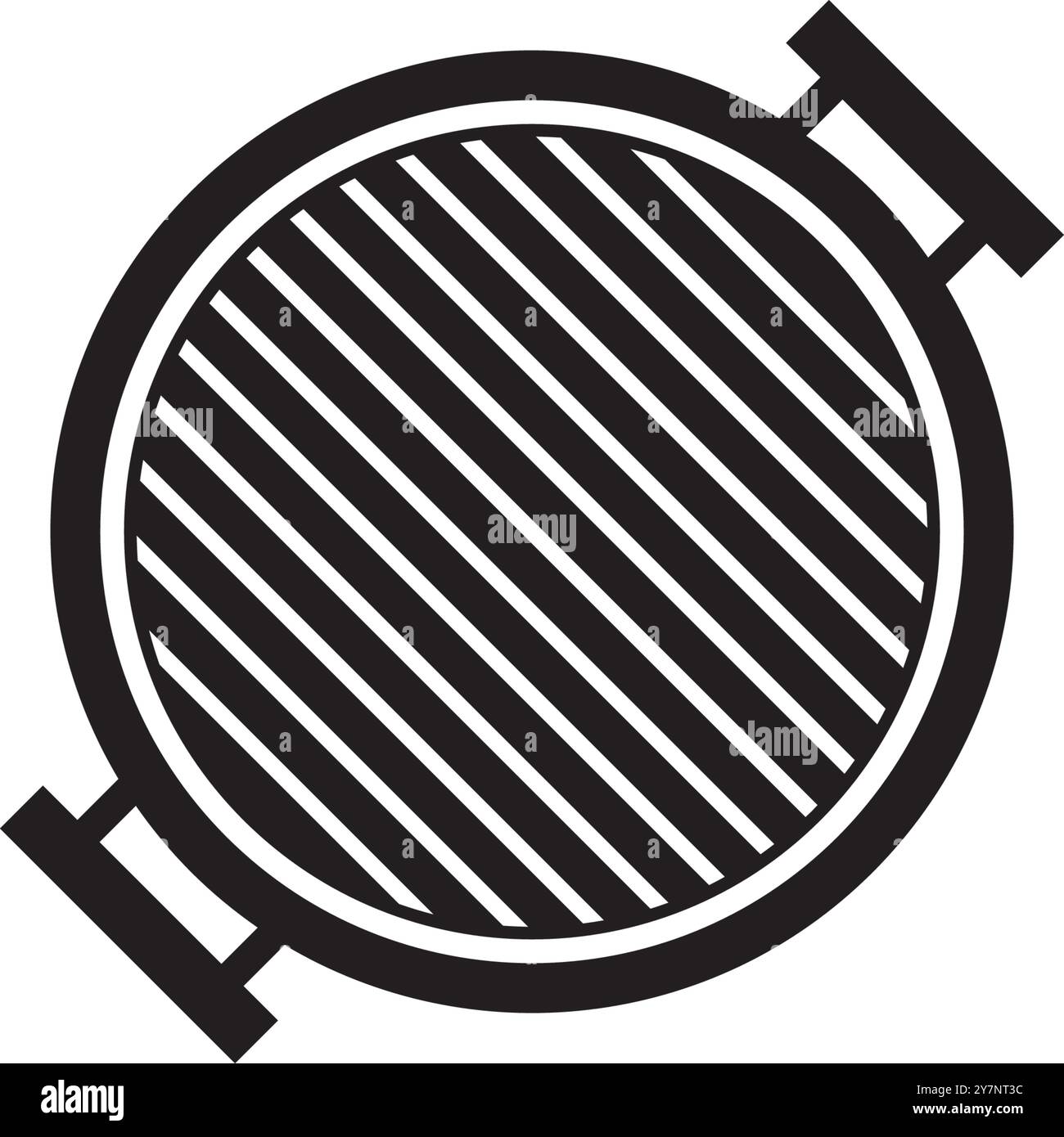 barbecue grill icon vector illustration logo design Stock Vector Image ...