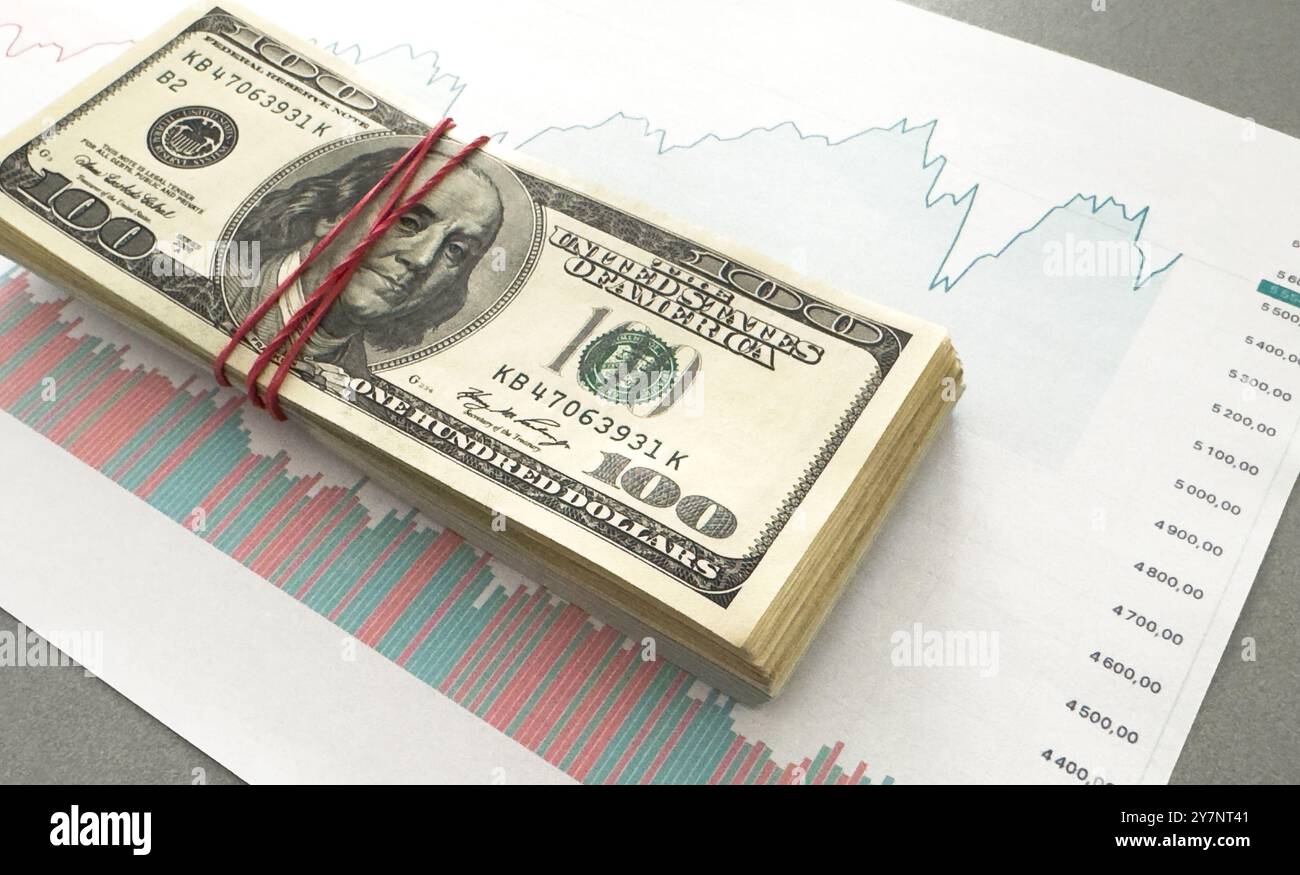 Fundamental and technical analysis concept. Background with currency ...