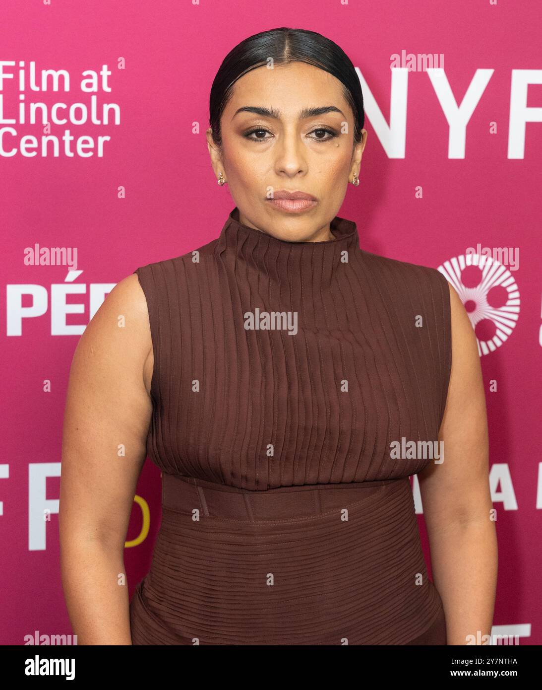 Adriana Paz wearing dress by Neithan Herbert attends screening of ...