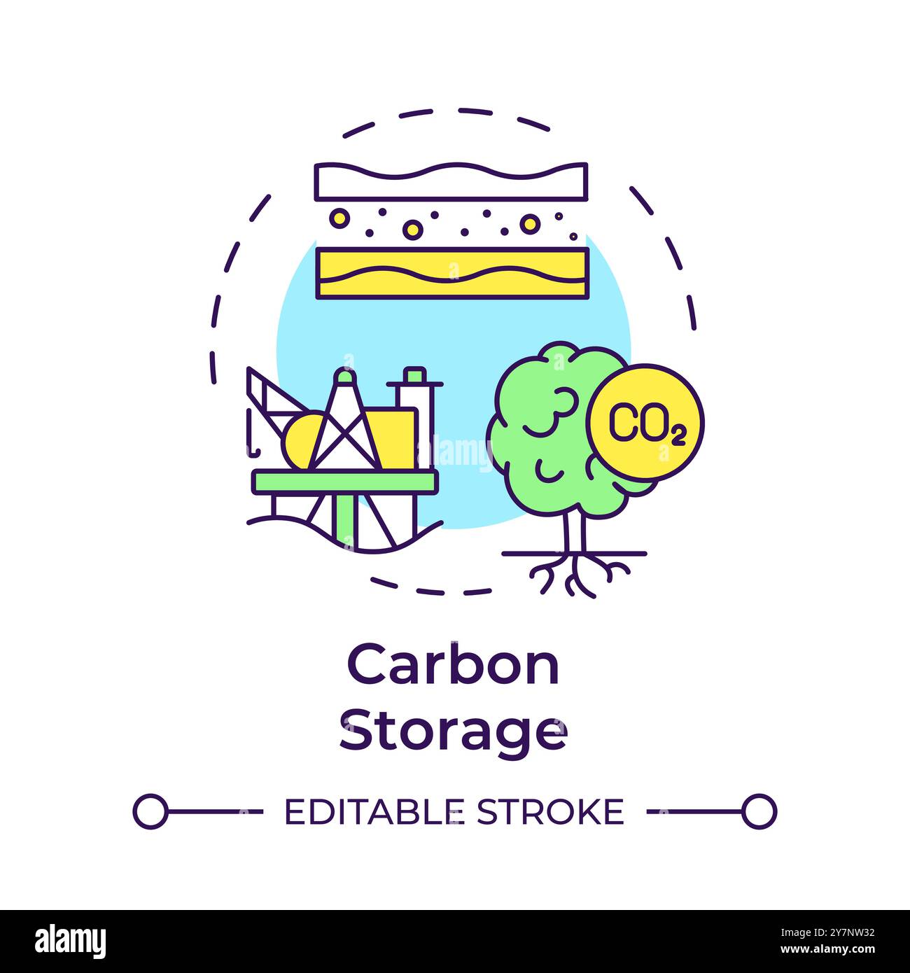 Carbon capture and storage Stock Vector Images - Alamy