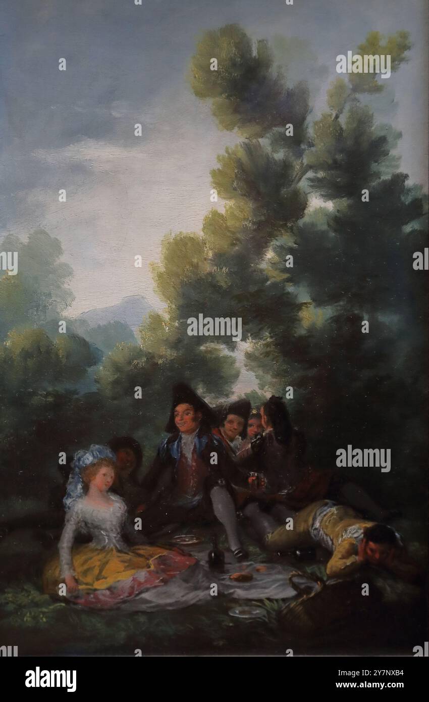 The Picnic by Spanish romantic painter Francisco de Goya at the ...