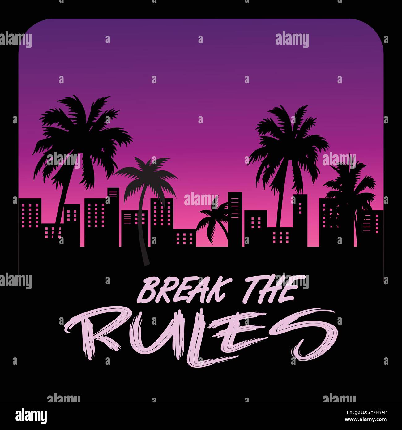 Break the rules vector illustration Stock Vector Image & Art - Alamy