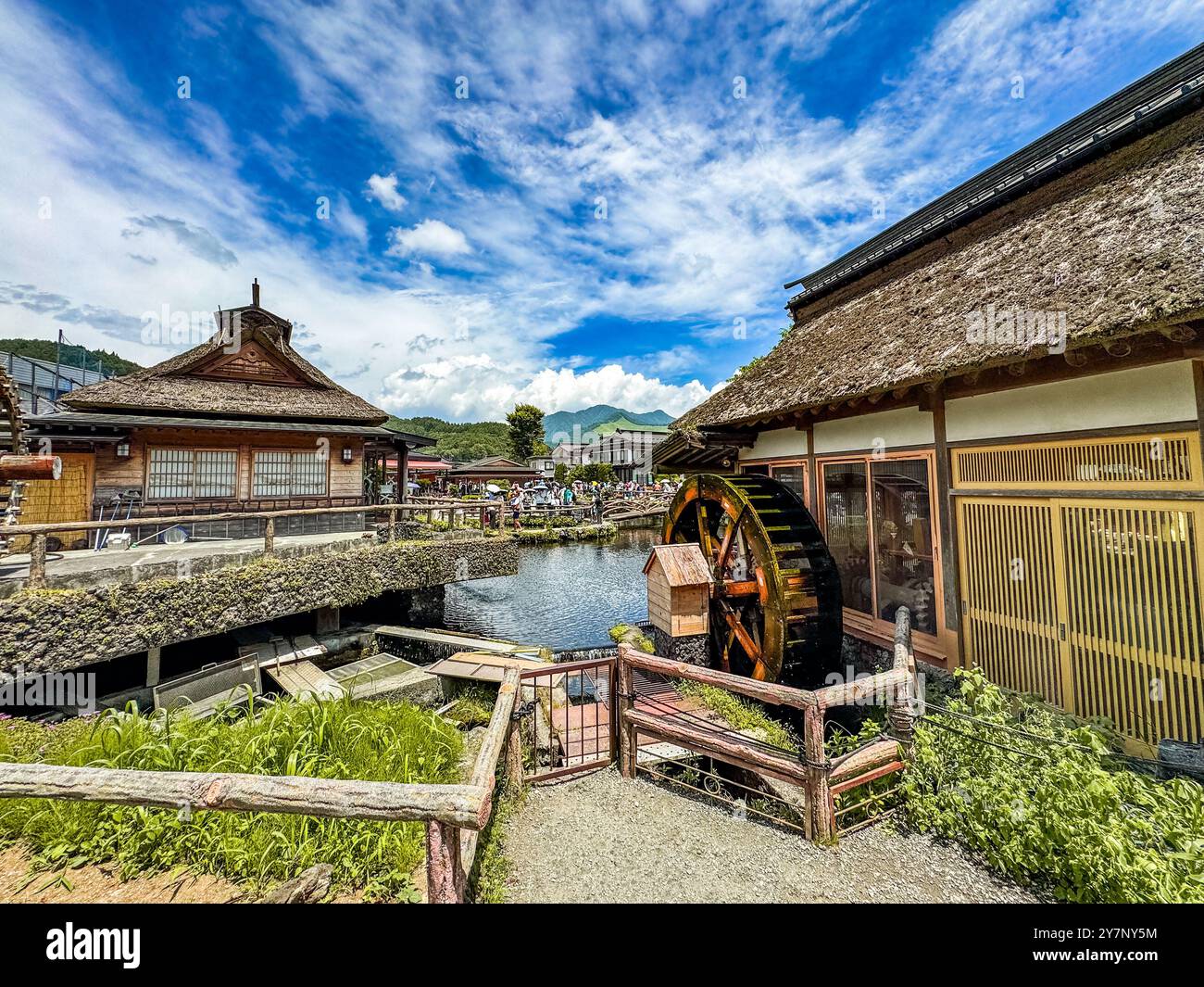 Oshino Hakkai traditional village in Minamitsuru District, Yamanashi, Japan Stock Photo - Alamy