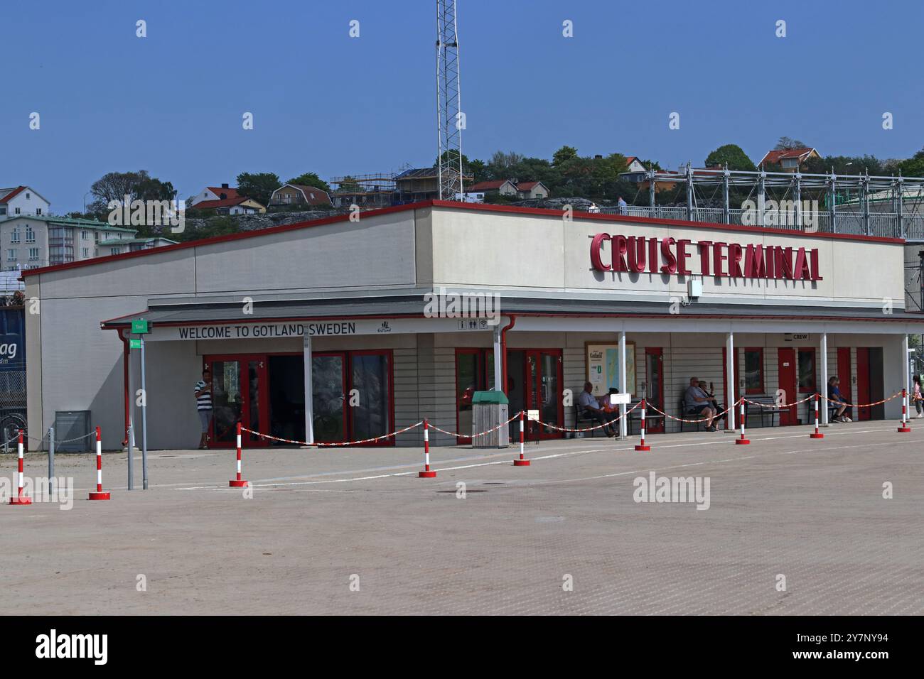 Cruise Terminal building, Visby, Gotland, Sweden Stock Photo - Alamy