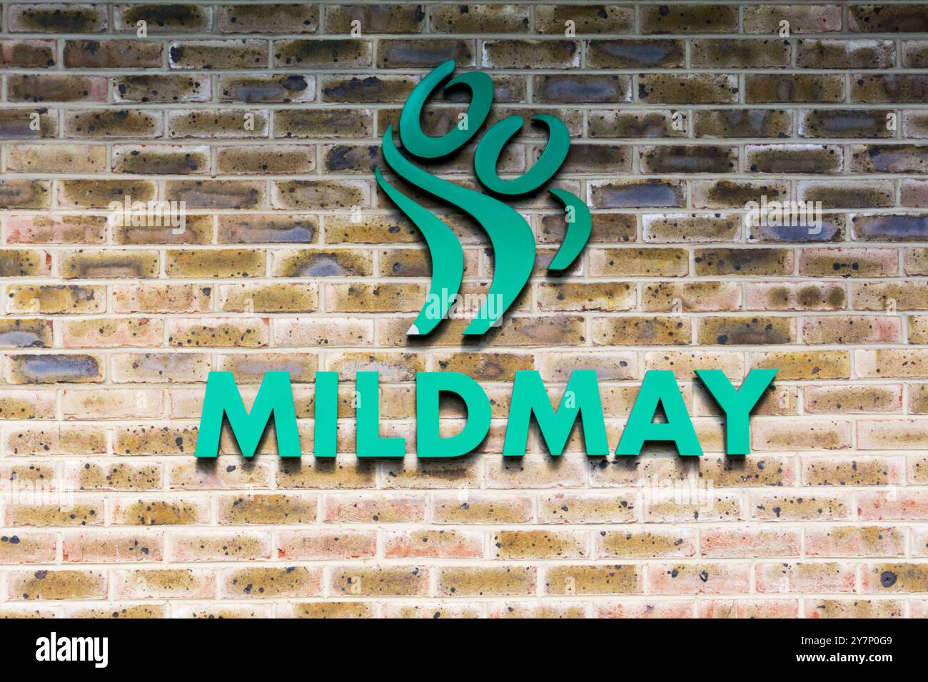 Logo and sign for NHS Mildmay Mission Hospital Stock Photo - Alamy
