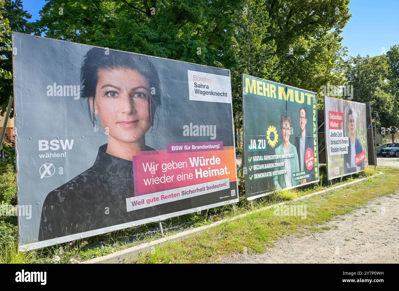 Sahra Wagenknecht BSW, election posters for the state election in ...
